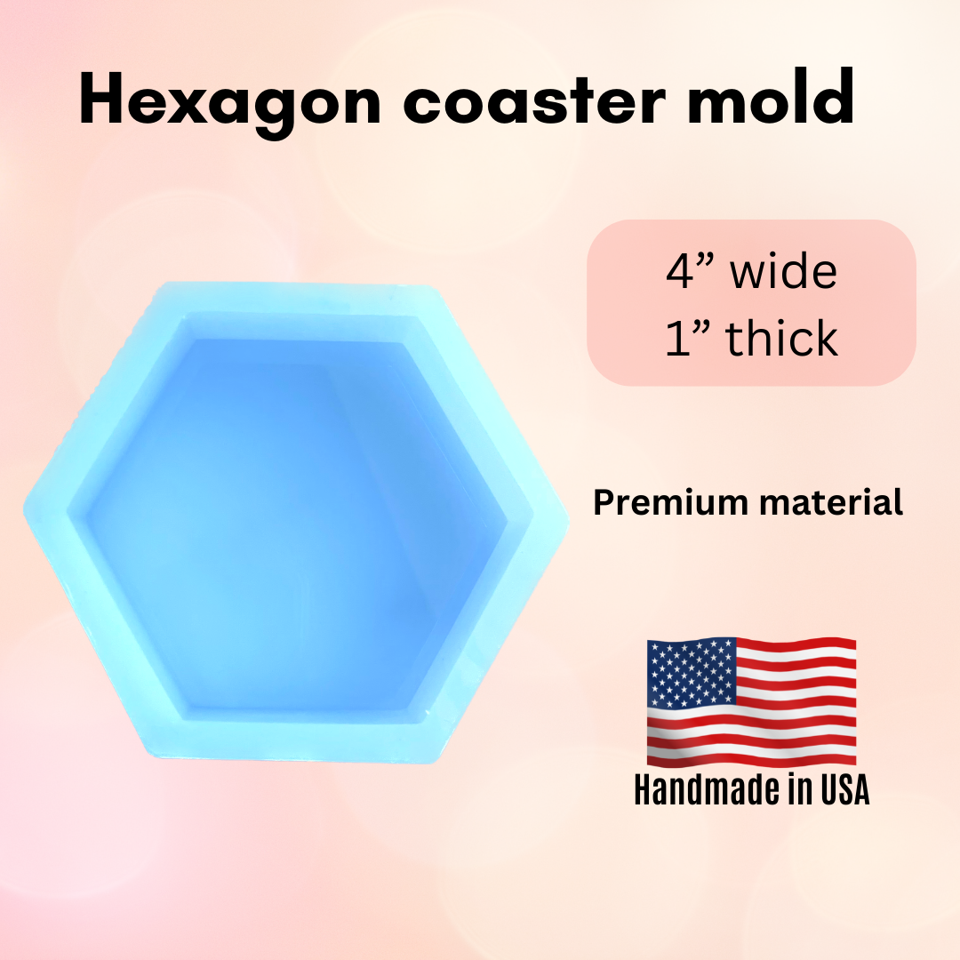Hexagon Coaster Mold – Epoxy Forms Co