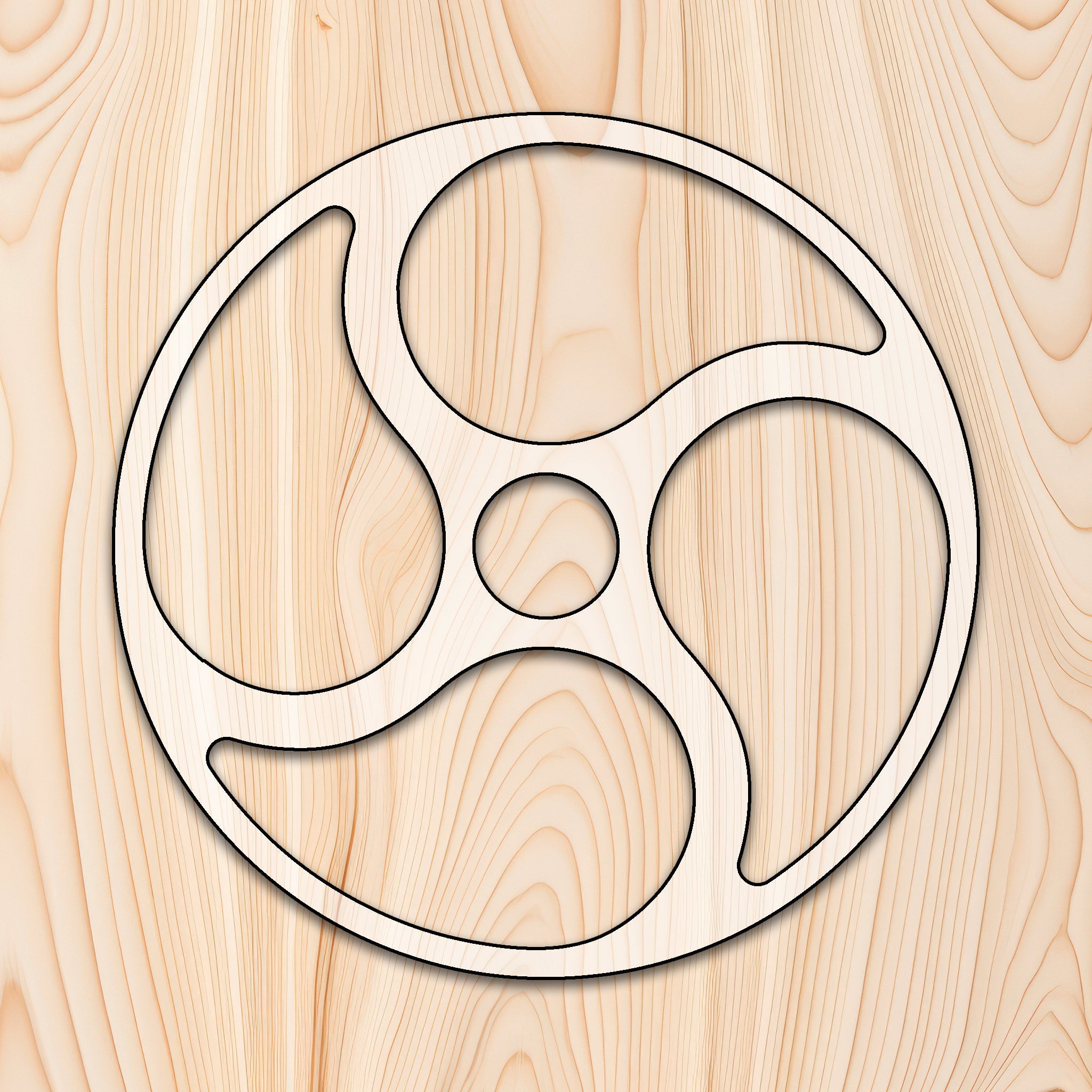 4 Spoke Circle Tray Router Template – Epoxy Forms Co