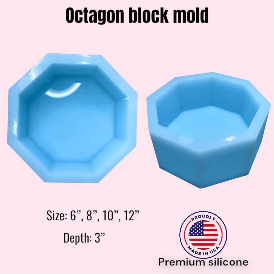 3” Deep Octagon Block Mold – Epoxy Forms Co