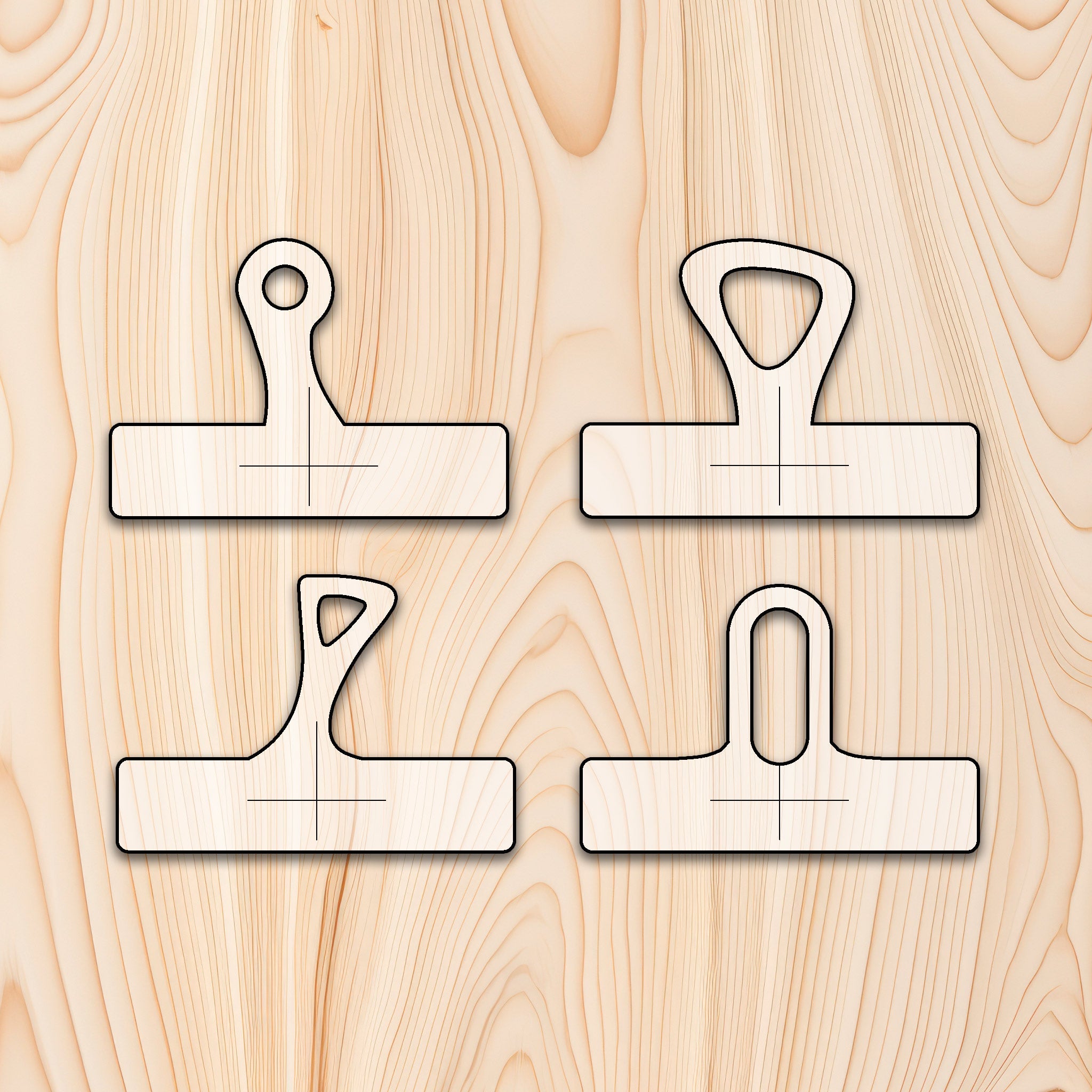 Organic Cutting/ Charcuterie Board Handle Router Template Kit (4 Templ ...