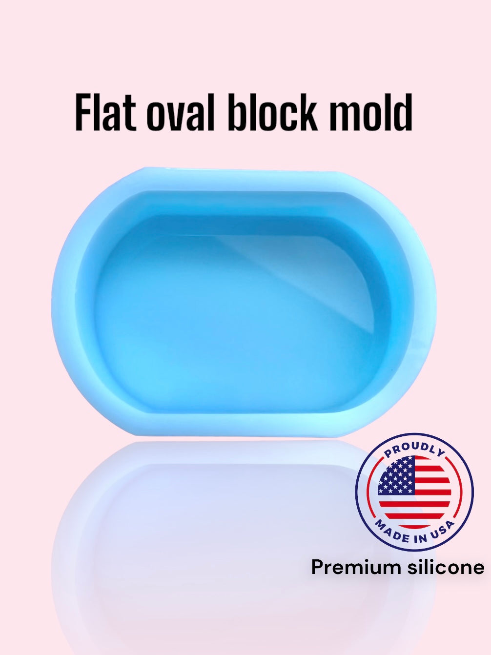 Flat oval block mold – Epoxy Forms Co